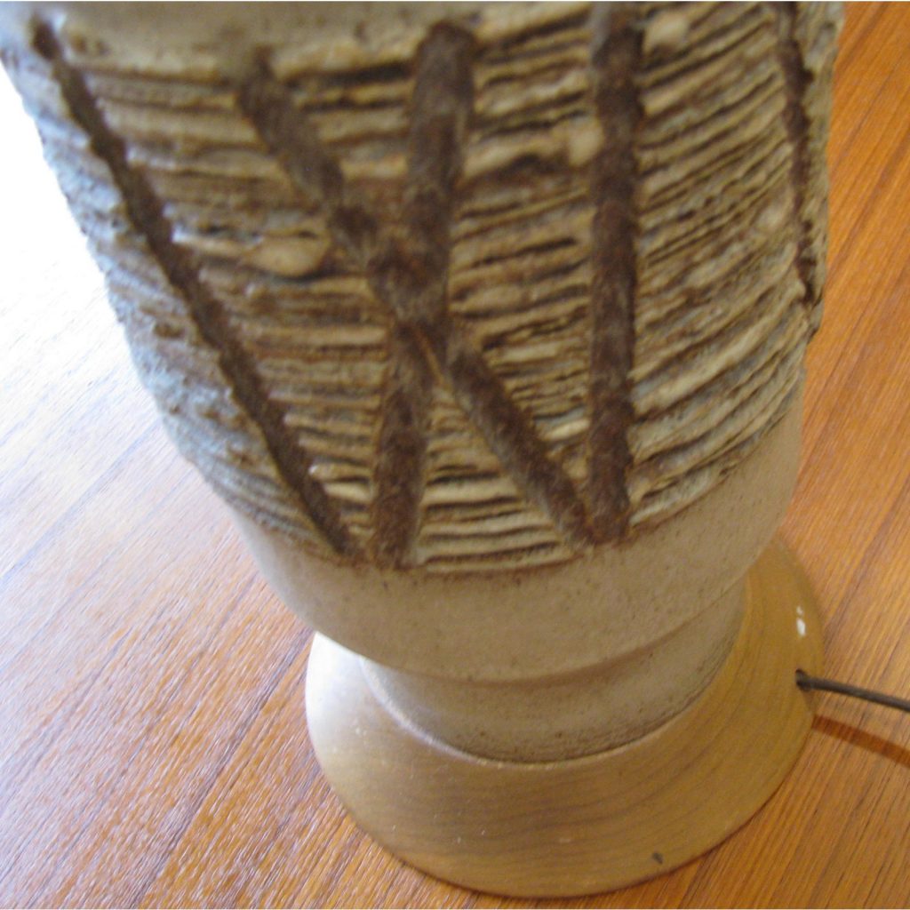 Lee Rosen for Design Technics Textured Ceramic Cylindrical Lamp – Mid ...